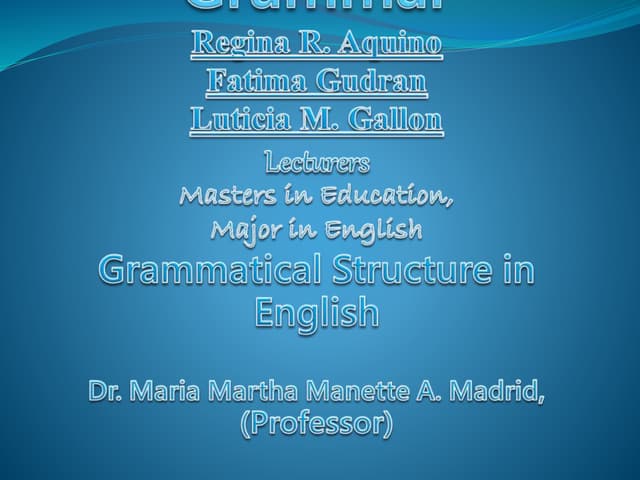 Systemic Functional Grammar systemic-functional-grammar