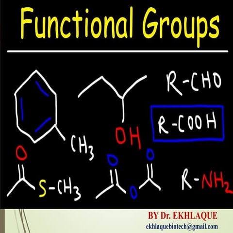 Functional group in Biiology | PPTX