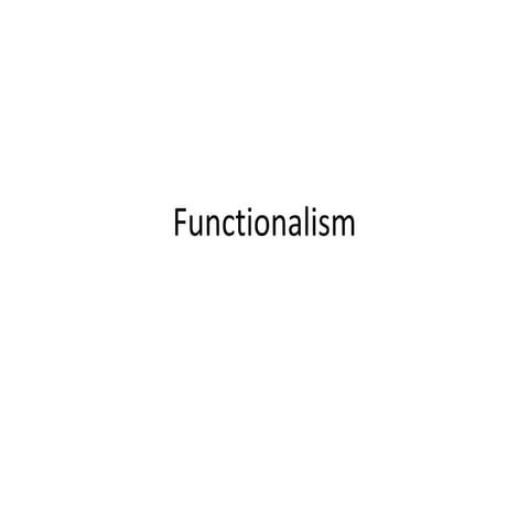 Functionalism.pptx | Education