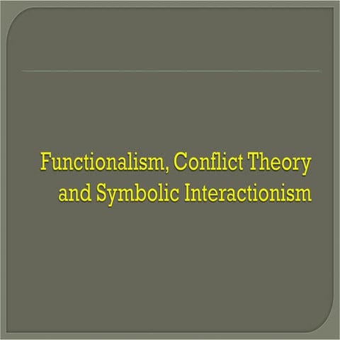 Functionalism short presentation | PPT