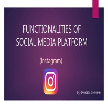 Functionality of social media | PPTX