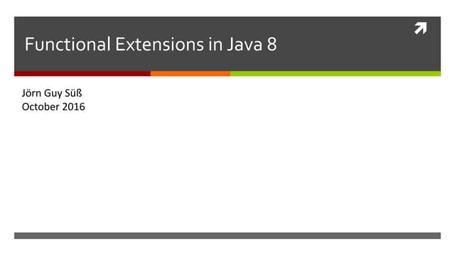 A Brief Conceptual Introduction To Functional Java 8 And Its Api Ppt