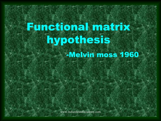 Functional matrix theory- Revisited .pptx