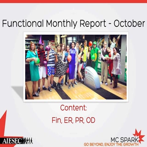 Functional monthly report october | PPT