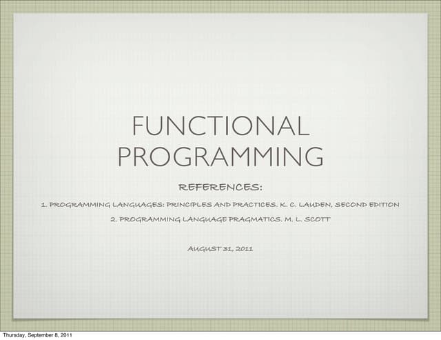 Functional Programming | Ppt