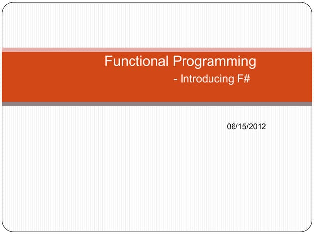 Functional Programming F Ppt