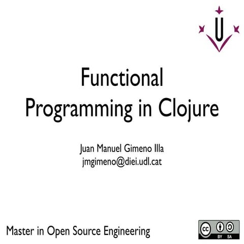 Functional Reactive Programming In Clojurescript Ppt