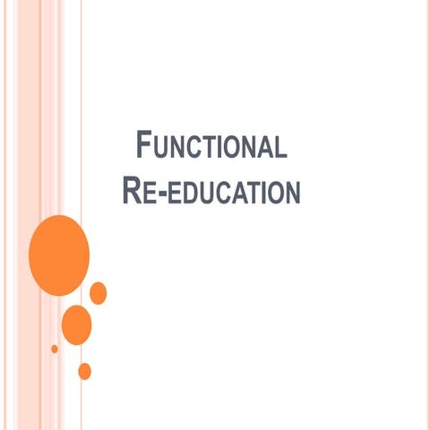 Mat exercises or functional re education | PPTX