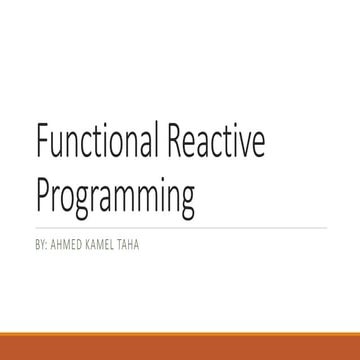 Functional Reactive Programming Ppt