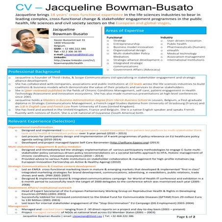 Functional resume j bowman busato april 2014final | PDF