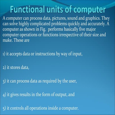 Block diagram of a computer | PPT