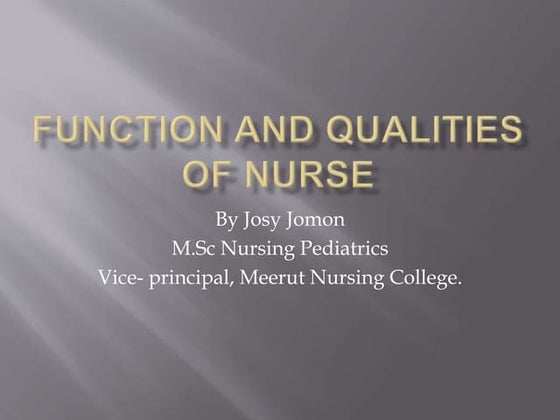 Introduction TO NURSING | PPTX
