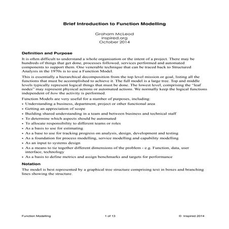 Function Modeling Introduction Pdf 9060