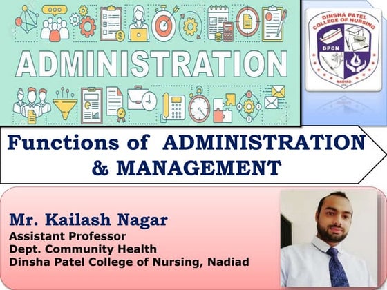 Difference between management and adminstration | PDF