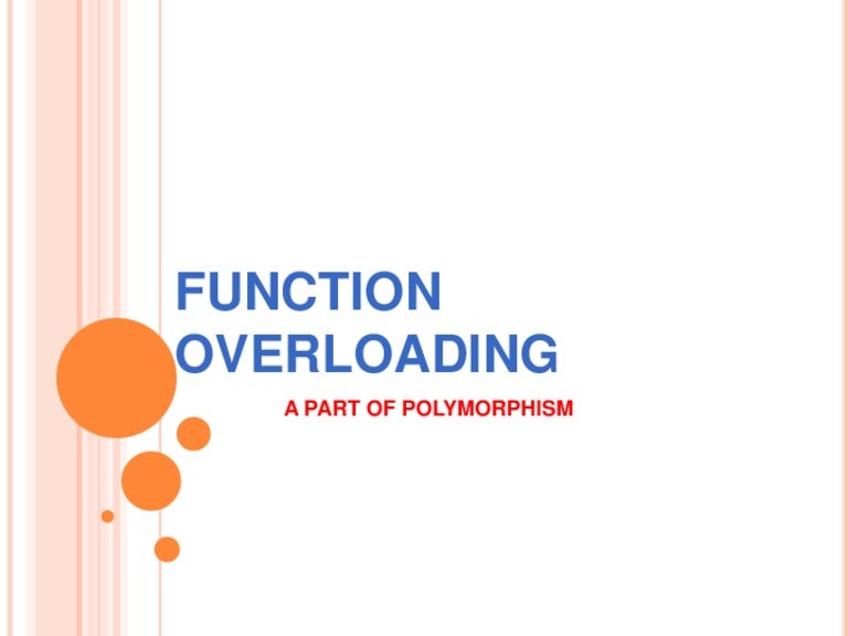 Function Overloading