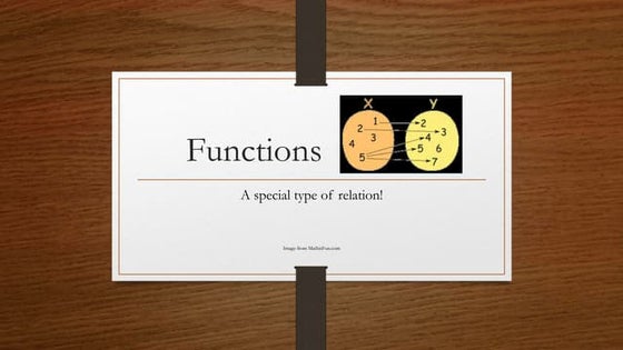 Functions in mathematics | PPT