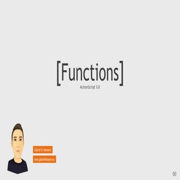 Functions - AS3 | PPT