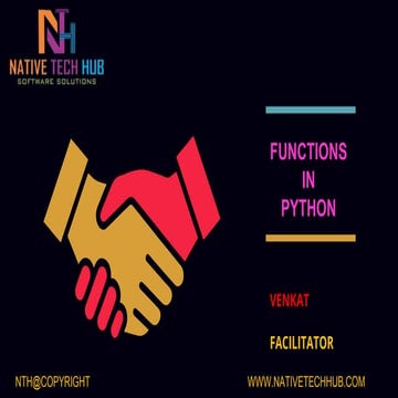 Functionspptx Basically Function Is A Self Contained Block Of Code 6152