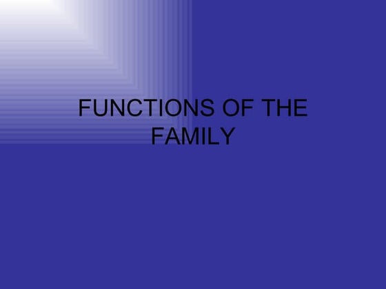 Family Members: Roles and responsibilities | PPT | Parenting | Family ...