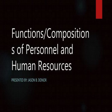 Functions and compositions of personnel and human resources | PPTX