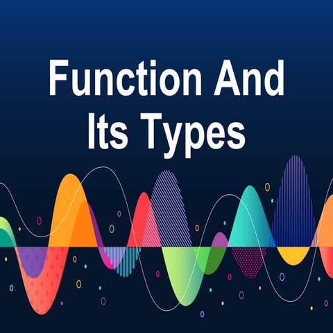 Functions and its types | PPT