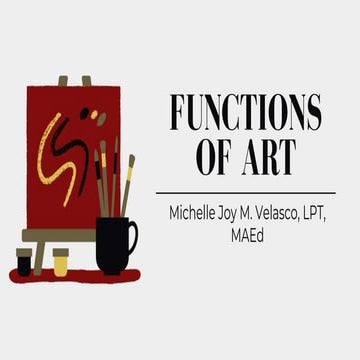 Functions of art | PPTX