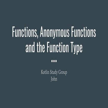 Functions Anonymous Functions And The Function Type Ppt 9023