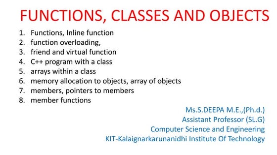 Functions In C Programming Language Pptx