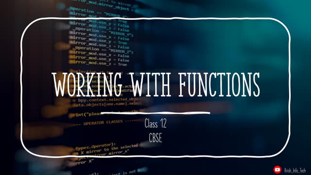 Functions In Pythons Udf And Functions Concepts Ppt 6149
