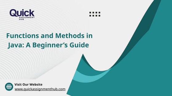 Methods in Java its a presentation that .pptx