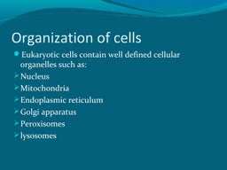 Cell and cell signalling | PPT