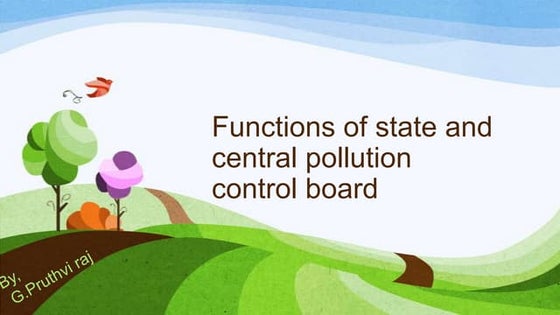 Pollution control boards sb | PPT