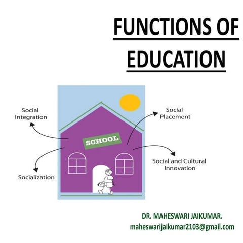FUNCTIONS OF EDUCATION | PPTX