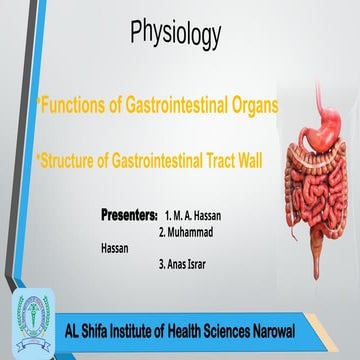 Functions of Gastrointestinal Organs (Physiology Presentation).pptx