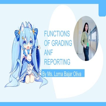 Functions of grading and reporting power ppt | PPT
