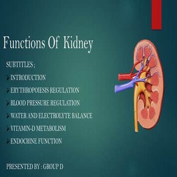 Functions Of Kidney Detailed with Diseases.pptx