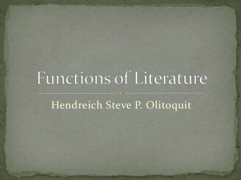 Functions Of Literature functions-of-literature
