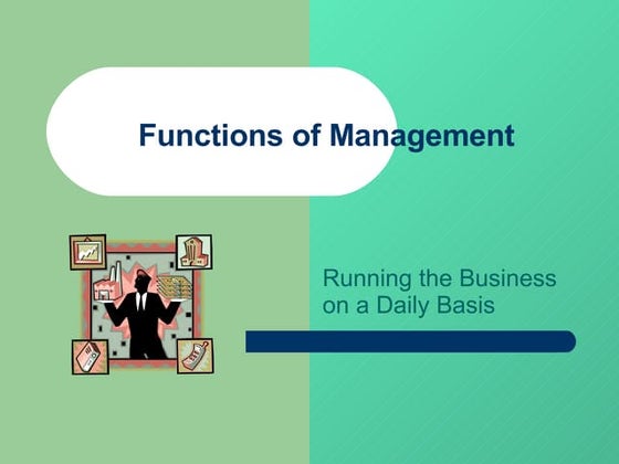 Five Functions of management. | PPT