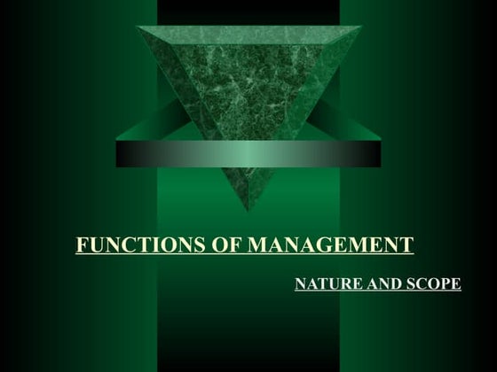 Functions of management | PPT