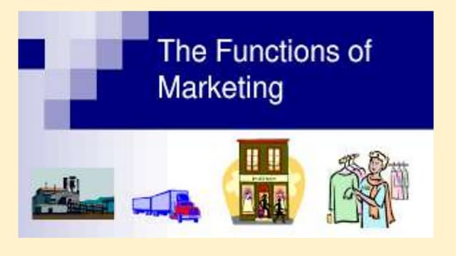 Marketing and its Functions | PPTX