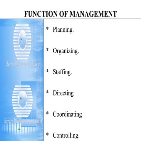 Functions of mgmt | PPT