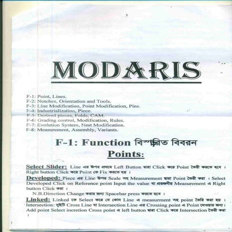 Functions of modaris | PDF