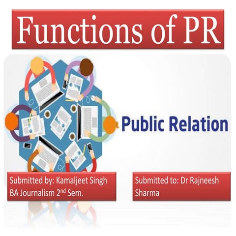 Functions of PR | PPTX
