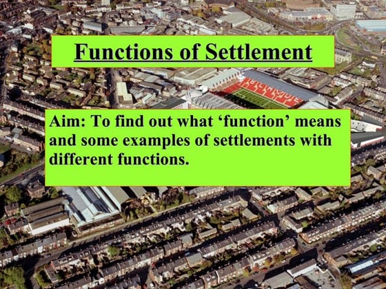 Human settlements 1 | PPT