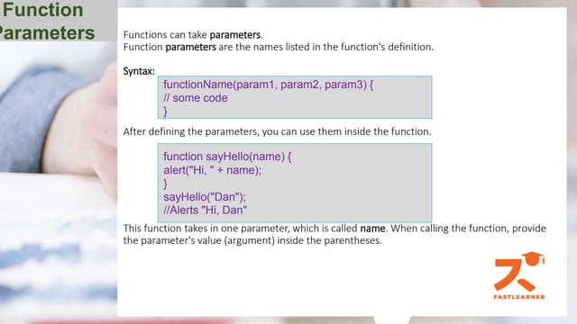 Functions parameters | PPT Functions parameters | PPT
