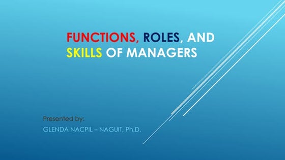 Functional Areas of Management | PPT
