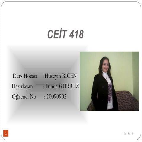 Funda gürbüz ceit 418 | PPT