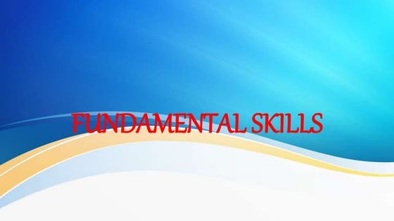 Fundamental Movement Skills | PPT | Children\'s Health | Healthy Living