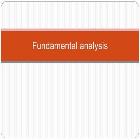 Fundamental analysis | PPT