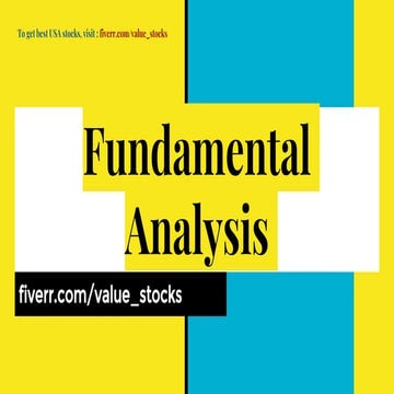 Fundamental analysis of stocks/ company | PPT